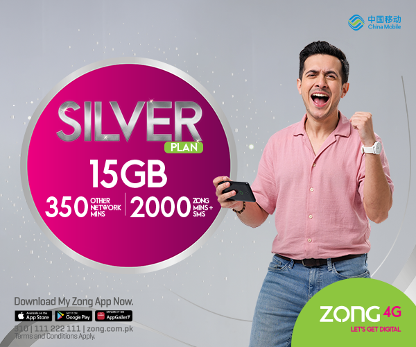 Silver | Internet, Call and SMS Packages | Zong 4G Pakistan