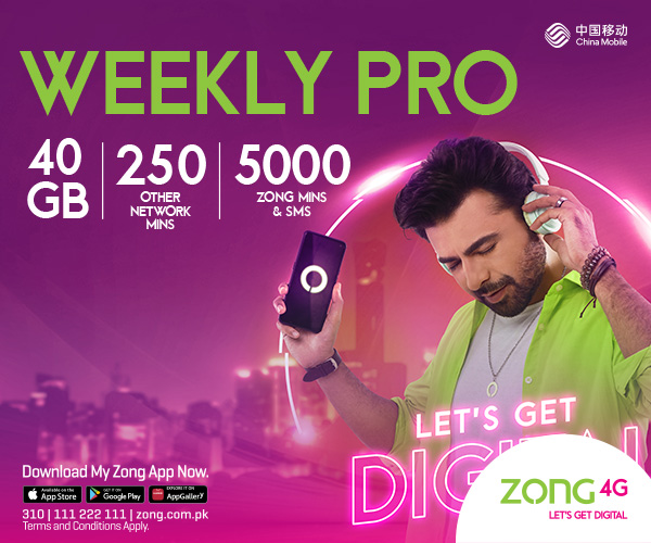 Zong Weekly Pro Offer – Best Prepaid Plan